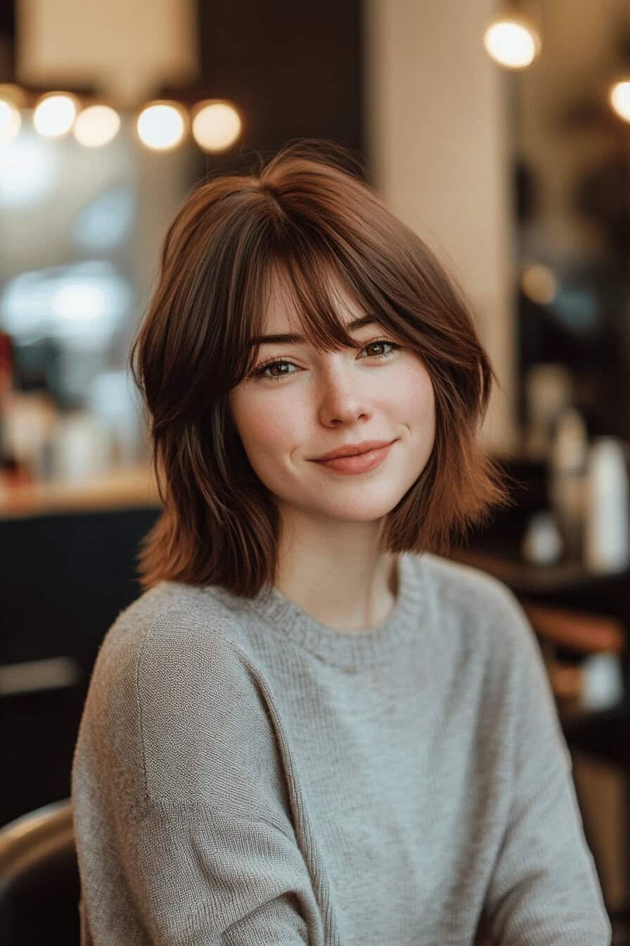 15 Bob Frisuren für ein rundes Gesicht die total im Trend liegen ...