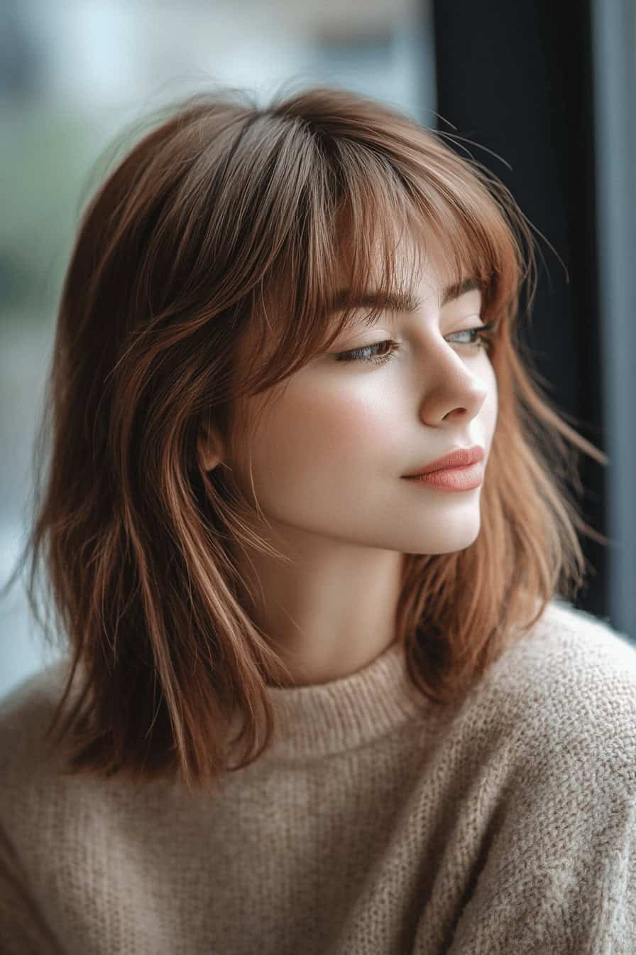 15 inspirierende Long Bob mit Pony Looks für stilbewusste Frauen ...