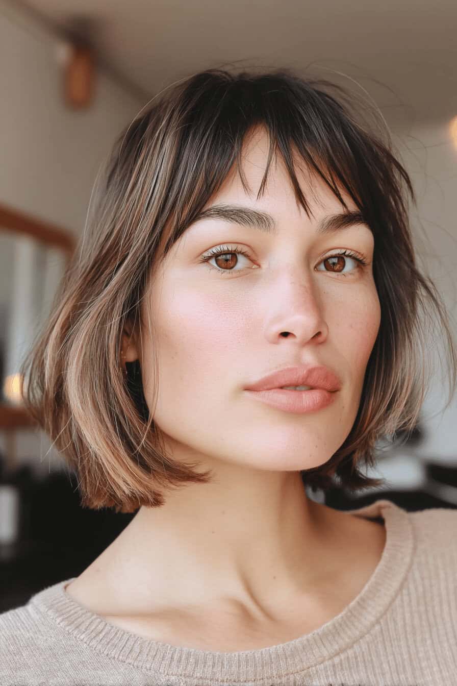 15 Stilvolle Bob mit Pony Frisuren für jeden Haar-Typ und Anlass ...