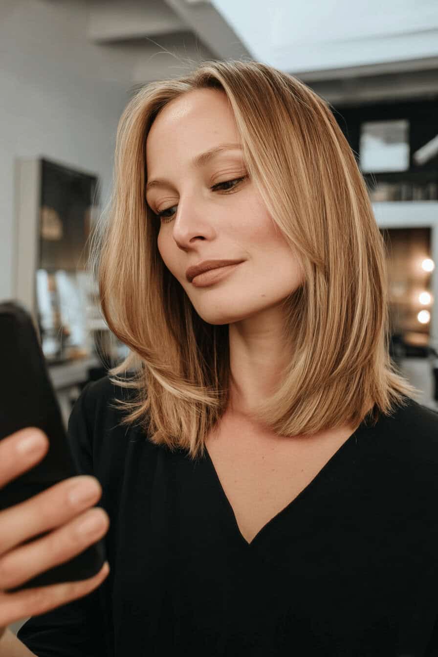 35 Trendige Frisuren für Mittellanges Haar, die Du Ausprobieren Musst ...